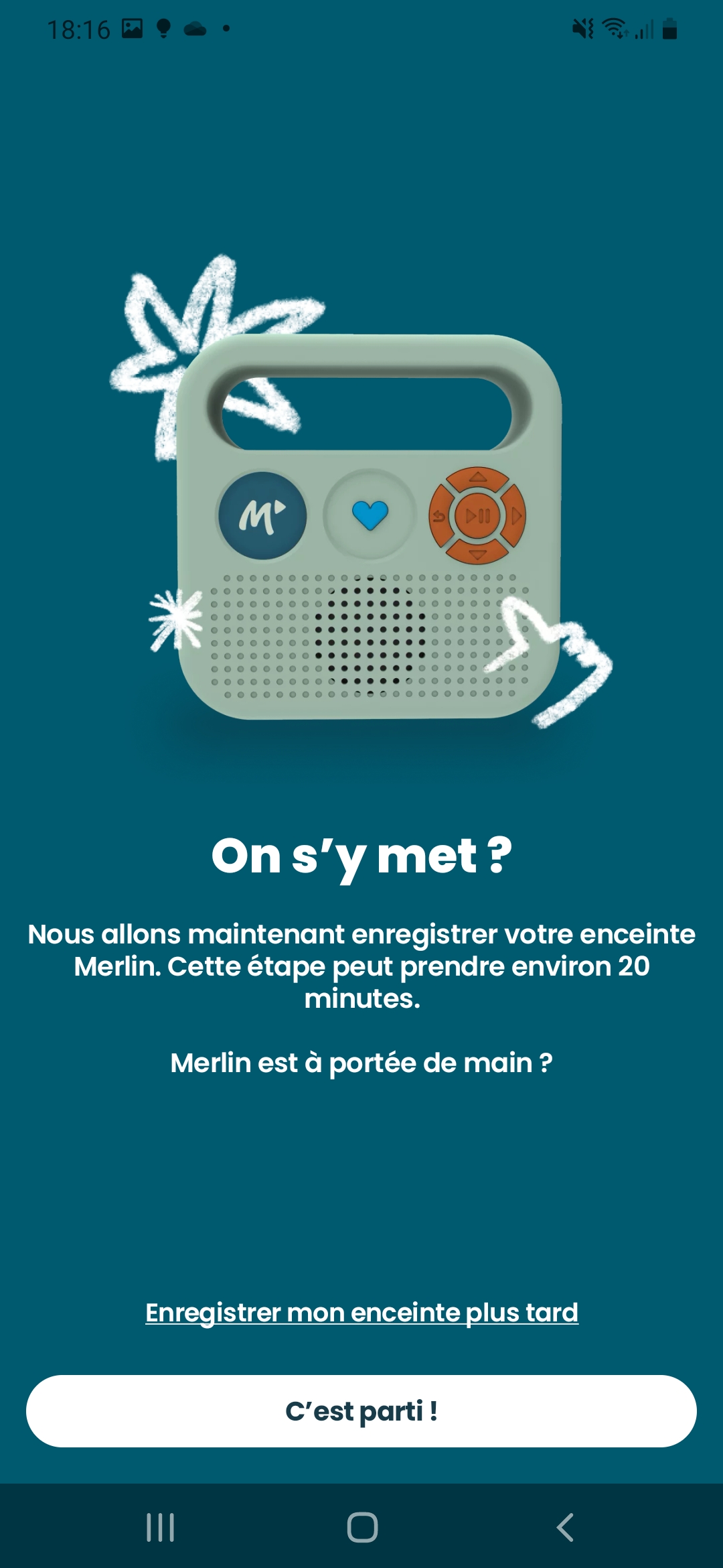 Prise en main de votre enceinte - Hello Merlin