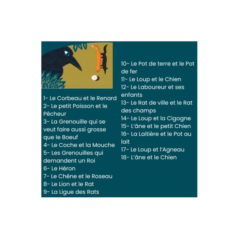 Le Corbeau et le Renard et autres fables, à écouter sur Merlin